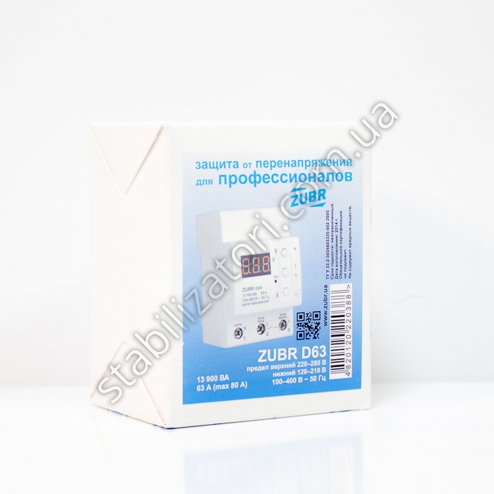 ZUBR D63 - реле напряжения: цена в Украине, г.Киев | Купить в Stabilizatori.com.ua